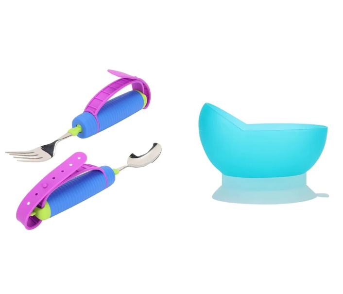 Eating Aid Cutlery for Elderly 360° Rotating Swivel Spoon Fork Handica ...